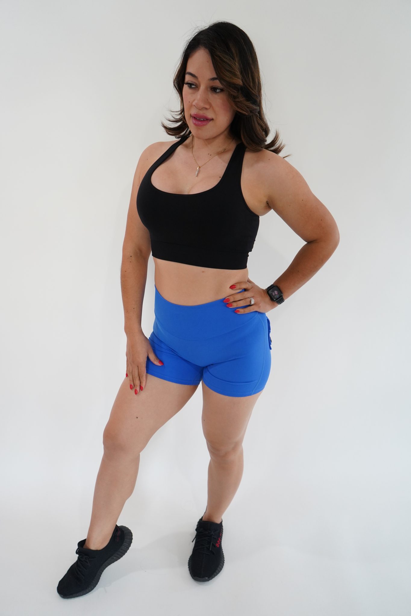 Pocket Scrunch Butt Shorts-Bright Red - Curvy Queen